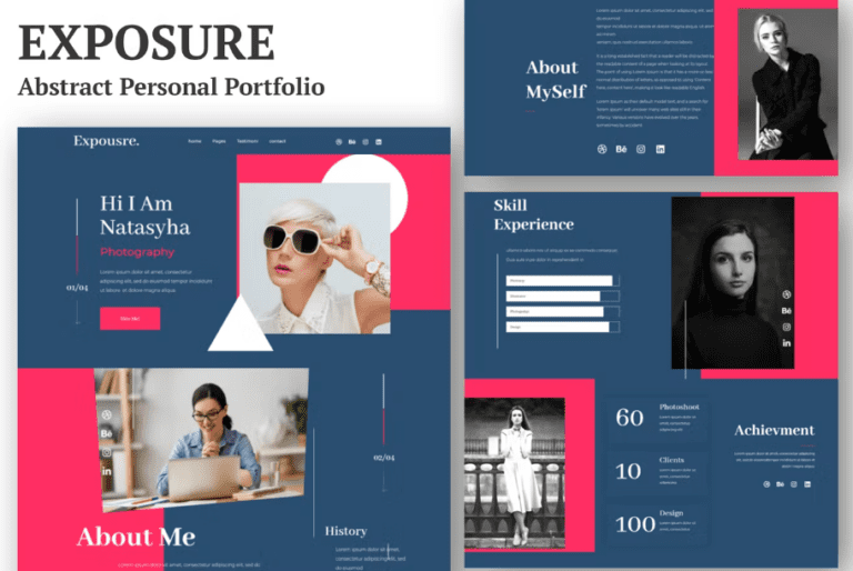 Exposure – Personal Portfolio Elementor Template Kit