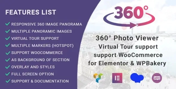360° Photo Viewer (Virtual Tour) For Elementor, Gutenberg And WPBakery ...