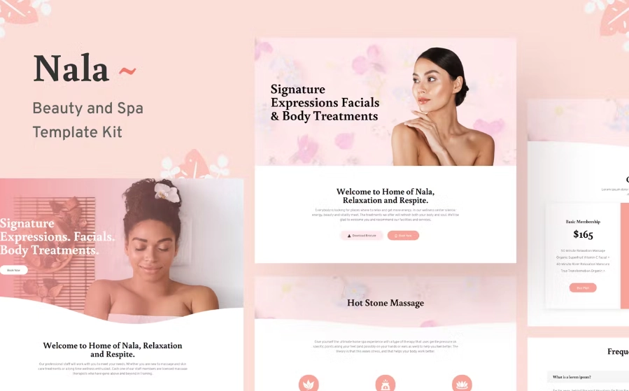 Nala – Beauty & Spa Template Kit - WP Themes & Plugins