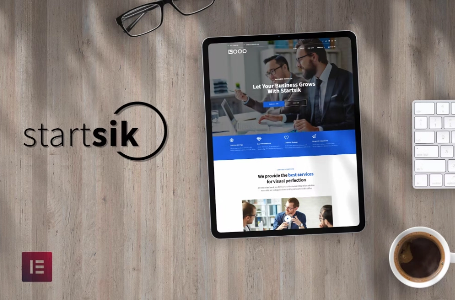 Startsik – Startup Business Elementor Template Kit - WP Themes & Plugins