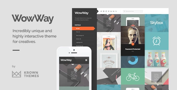 WowWay – Interactive & Responsive Portfolio Theme 2.1.4 - WP Themes ...
