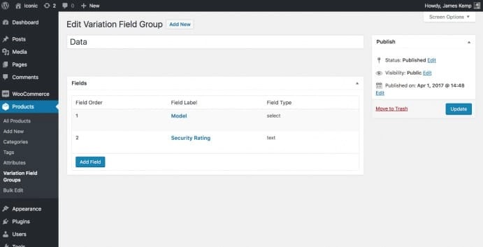 Iconic Woocommerce Custom Fields For Variations 150 Wp Themes And Plugins